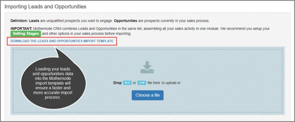 Importing Leads and Opportunities into Mothernode CRM – Mothernode Support