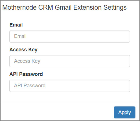 Mothernode CRM Chrome Extension – Mothernode Support