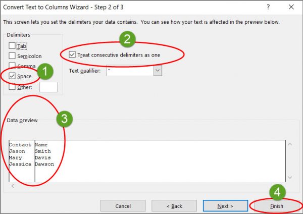 Importing Tip Splitting Text To Multiple Columns In Excel Mothernode Support
