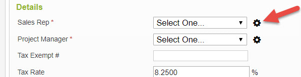 Edit Sales and Project Manager Selection Lists – Mothernode Support
