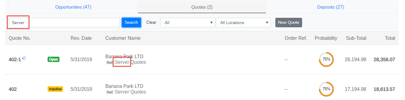 Customer Profile – Transactions Tab – Mothernode Support