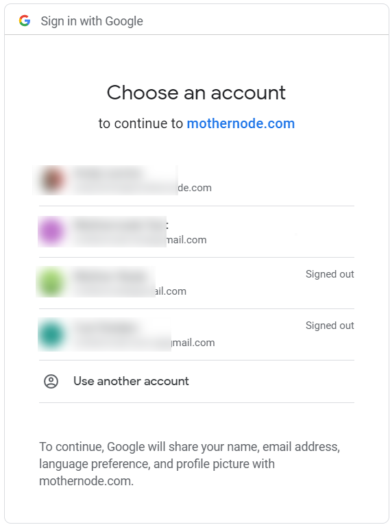 Connecting Your Google Account With Mothernode – Mothernode Support