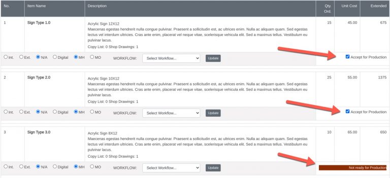 Submitting line items for production – Mothernode Support