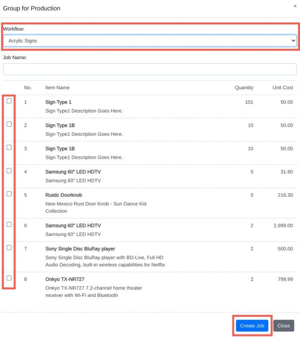 Grouping Items for Production – Mothernode Support