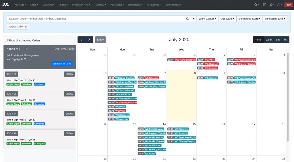 Production Schedule Overview – Mothernode Support