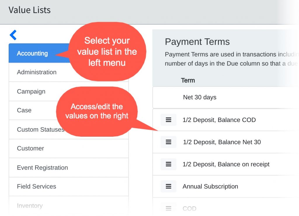 How to Setup Value Lists – Mothernode Support