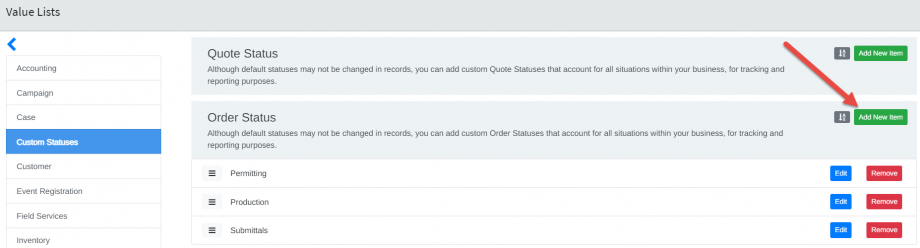 How to customize record statuses – Mothernode Support