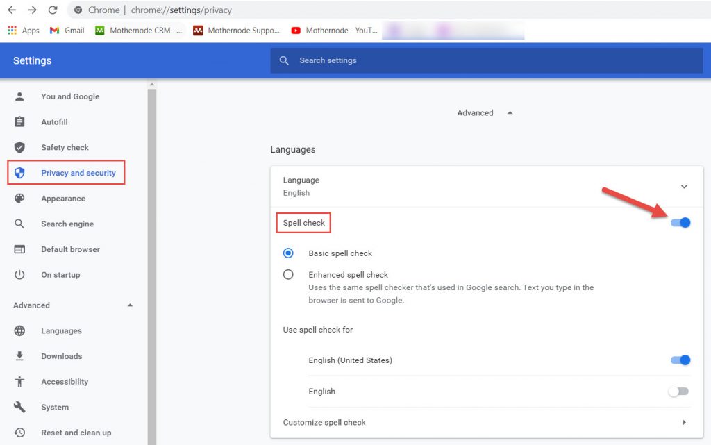 Using Your Browser’s Spell Check Function with Mothernode – Mothernode ...