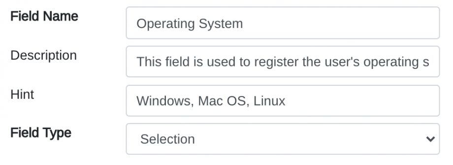 Custom fields – Mothernode Support