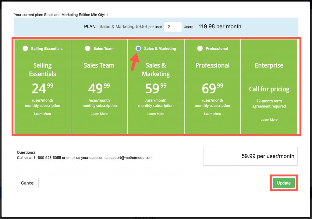 Managing your subscriptions – Mothernode Support