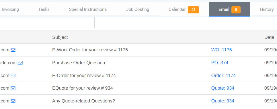 Sending and managing emails from transaction records – Mothernode Support