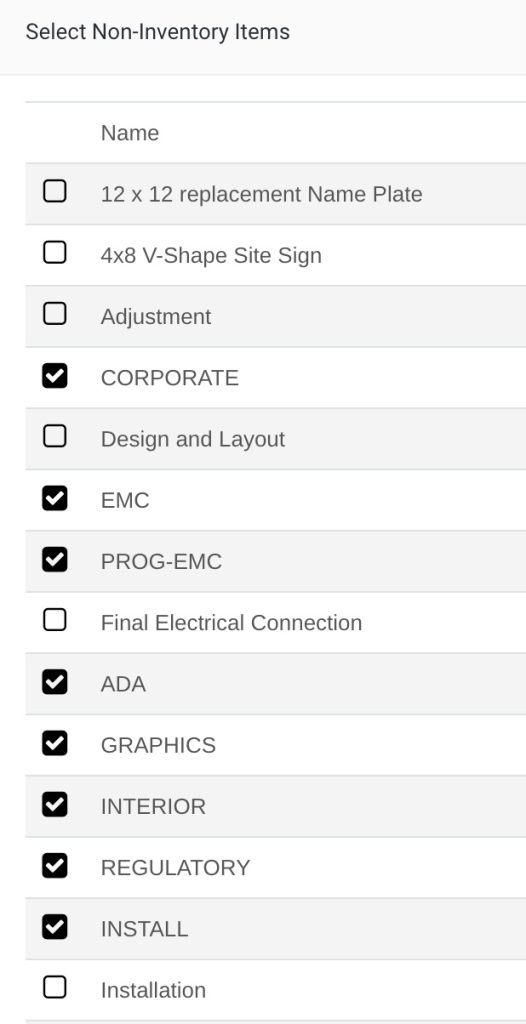 Using Non-Inventoy Parts for Custom Products – Mothernode Support
